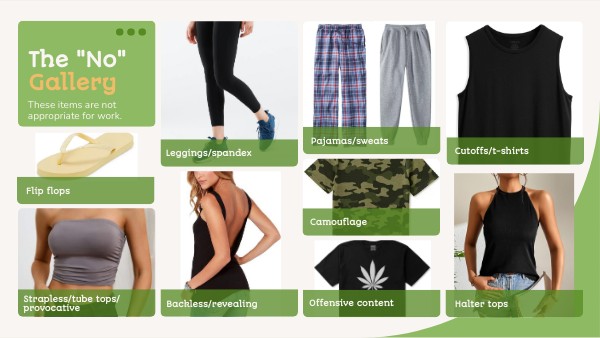 You Can Dress code no no