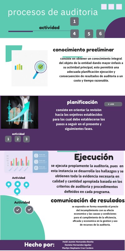 Infografía de los procesos de auditoria | Genially