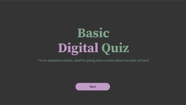 BASIC DIGITAL QUIZ