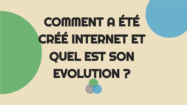 l'histoire d'internet diapo | Genially