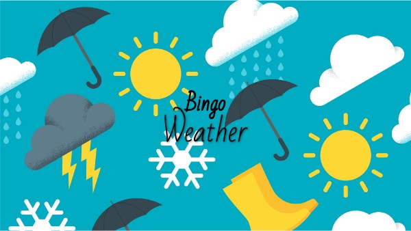 Bingo Weather | Genially