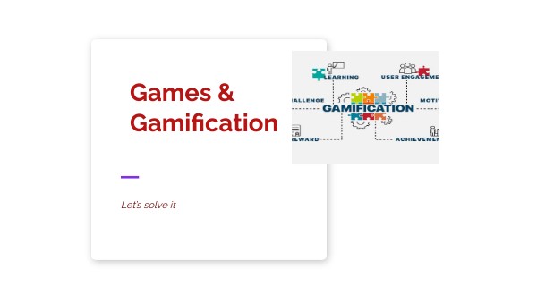 Discussion:7 Games and Gamification