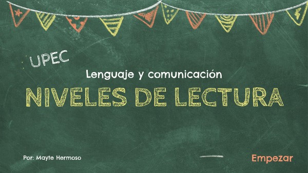 Niveles de lectura | Genially