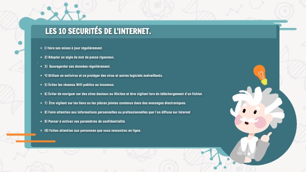 Les 10 sécurité de l'internet.