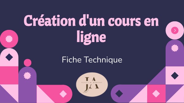 Fiche Technique Création cours en ligne