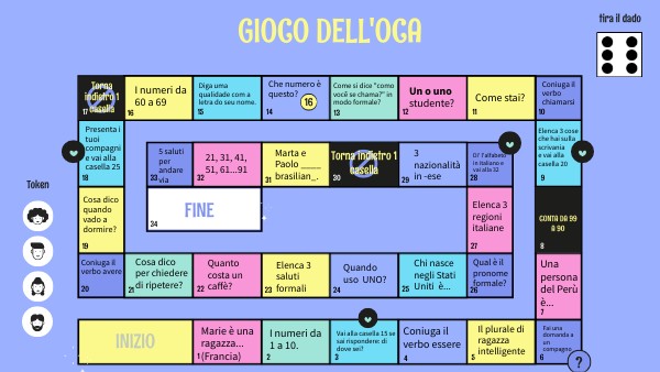 Gioco dell'oca A1 | Genially