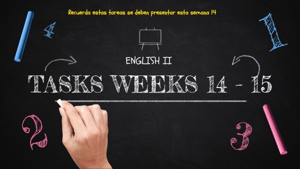 INSTRUCCIONES DE TAREAS SEMANAS 14 Y 15 | Genially