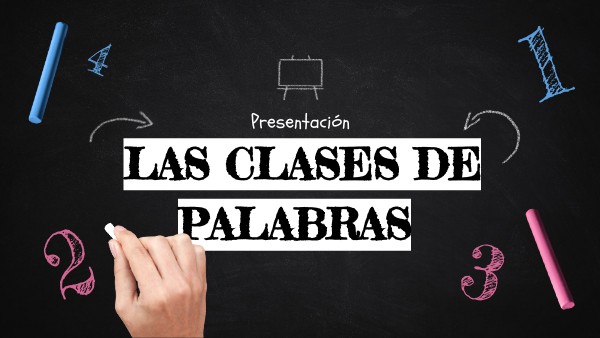 PRESENTACIÓN DE LAS CLASES DE PALABRAS | Genially
