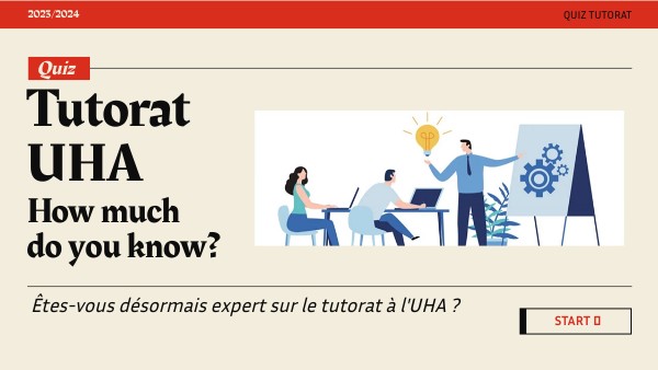 QUIZ Tutorat | Genially