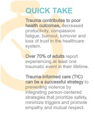 Trauma-informed Care Quick Take | Genially