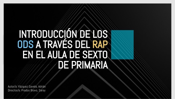 Introducción de los ODS a través del rap en el aula de 6º de EP