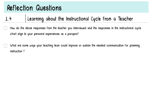 HWI Activity1 Reflection Questions | Genially