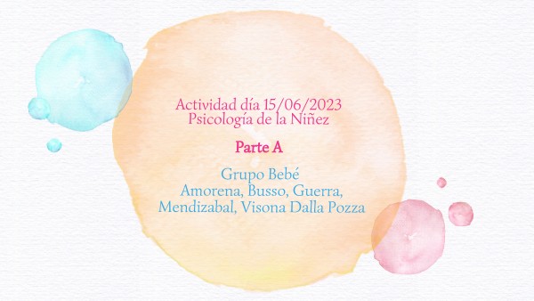 Act 15 de junio grupo BEBE | Genially