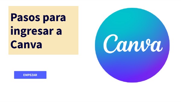 Pasos para ingresar a canva | Genially