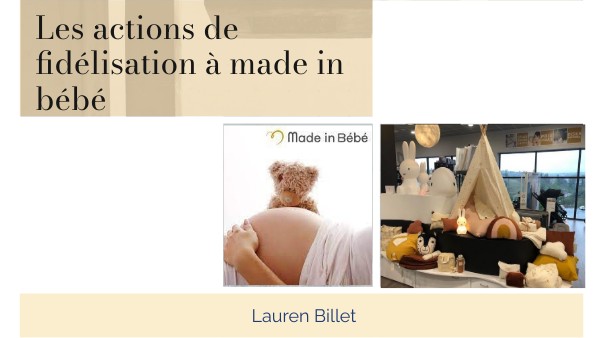 Action fidélisation | Genially