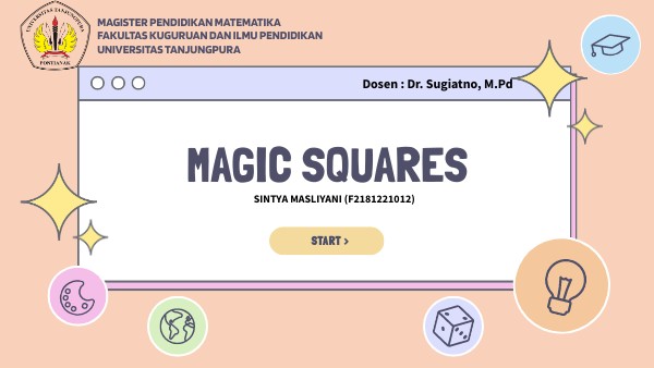 MAGIC SCUARES SINTYA MASLIYANI | Genially