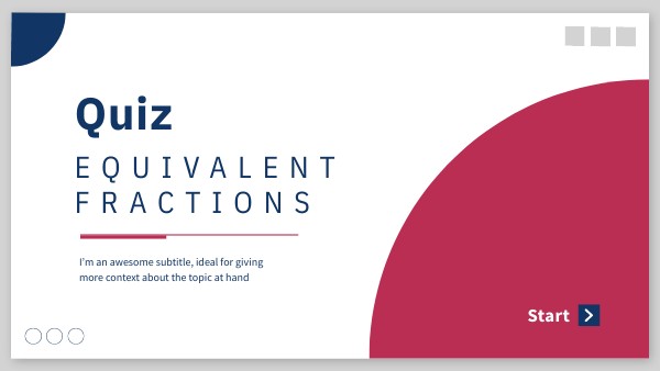 Equivalent fractions quiz | Genially