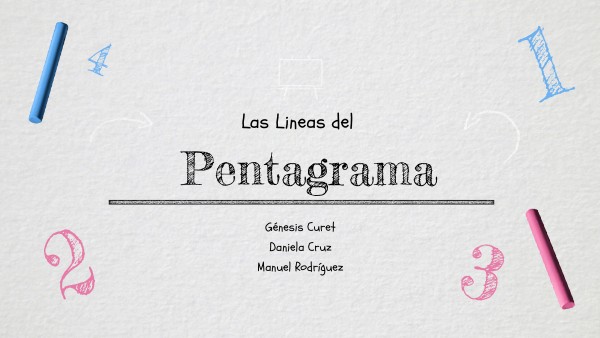 Líneas del pentagrama | Genially