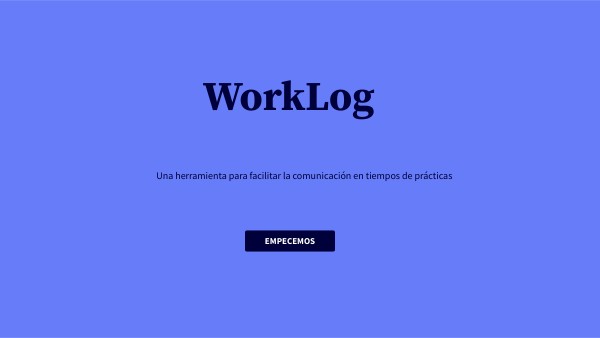 WorkLog | Genially