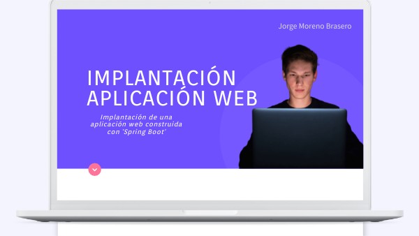 Implantación de una aplicación web construida con 'Spring Boot'
