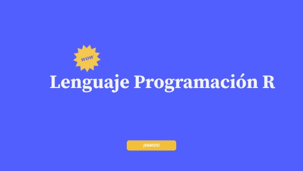 CDYPC Lenguaje programación R