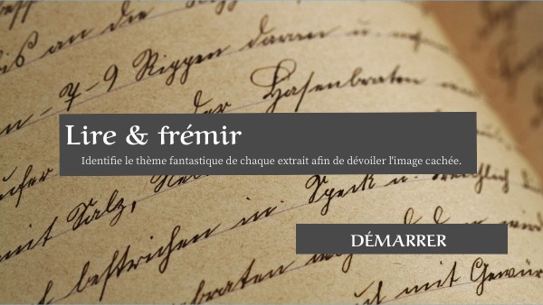 Lire et frémir