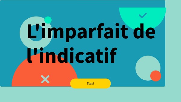 L'imparfait de l'indicatif
