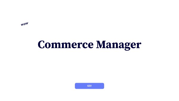 Commerce Manager Genially