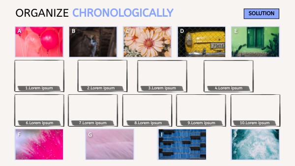 CHRONOLOGICAL ORDER