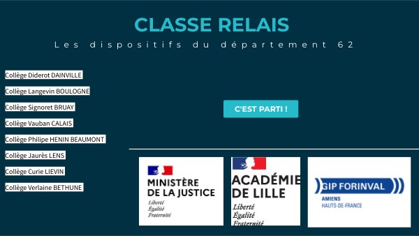 Classe Relais - PAS DE CALAIS - Persévérer - Prévenir | Genially
