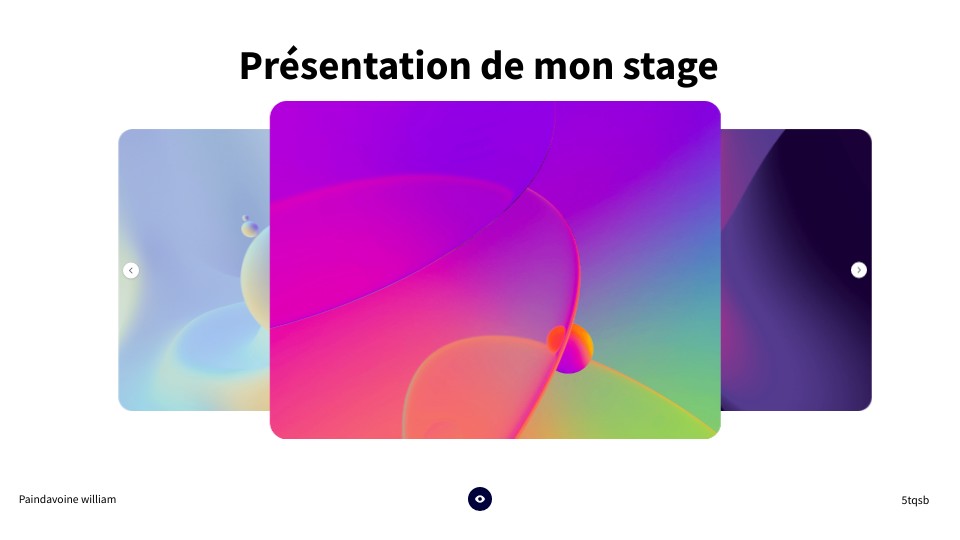 présentaion de mon stage | Genially