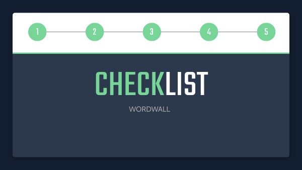 CHECKLIST WORWALL | Genially
