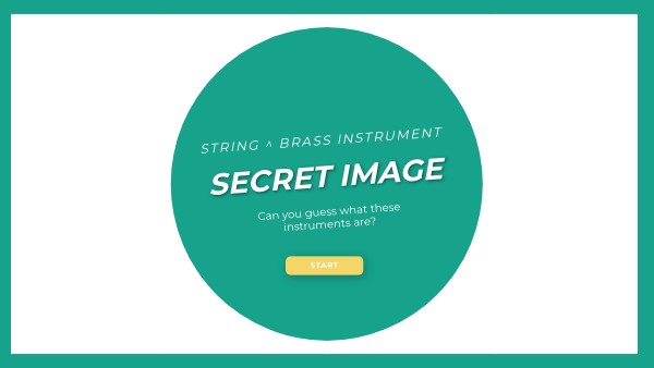 String and Brass Instrument SECRET IMAGE QUIZ