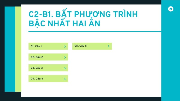 10-C2-B1. BPT BẬC NHẤT HAI ẨN | Genially