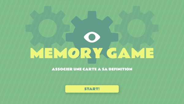 MEMORY GAME | Genially