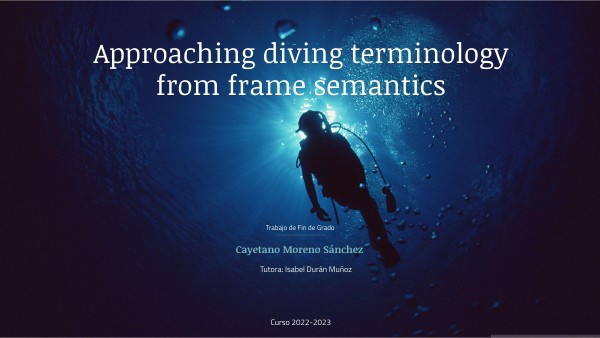 TFG Approaching Diving Terminology From Frame Semantics | Genially