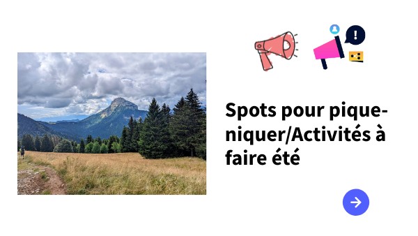 Choses à faire à la montagne | Genially