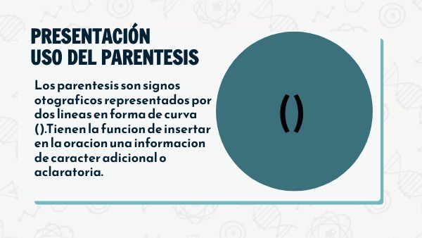 uso de parentesis