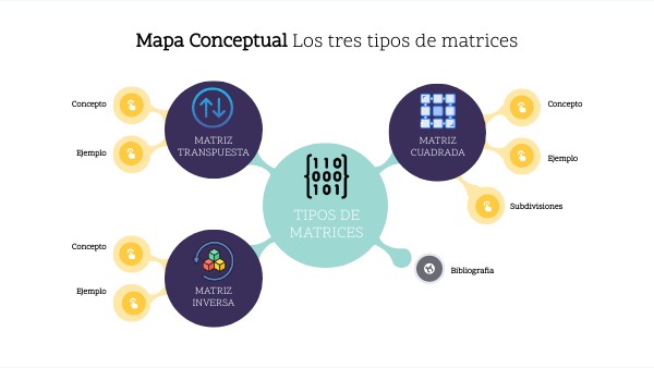 Mapa Conceptual Los tres tipos de matrices