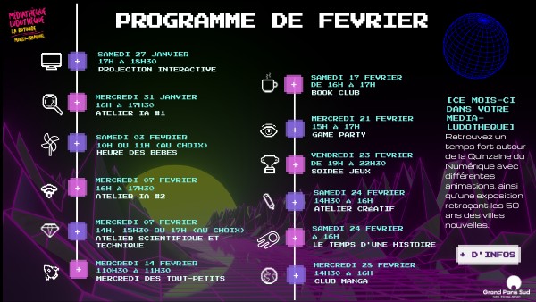 Programme du mois de février 2024 | Genially