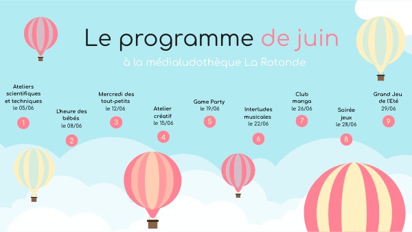 Programme du mois de juin 2024 | Genially
