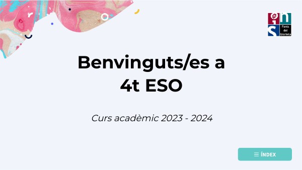 Inici curs 4t ESO - JCMG