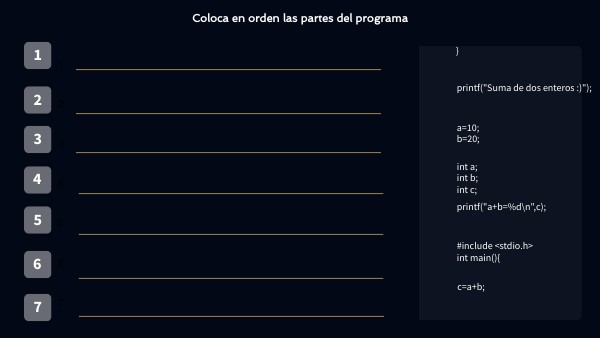 Partes del programa | Genially