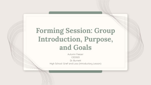 Forming - Small Group Presentation