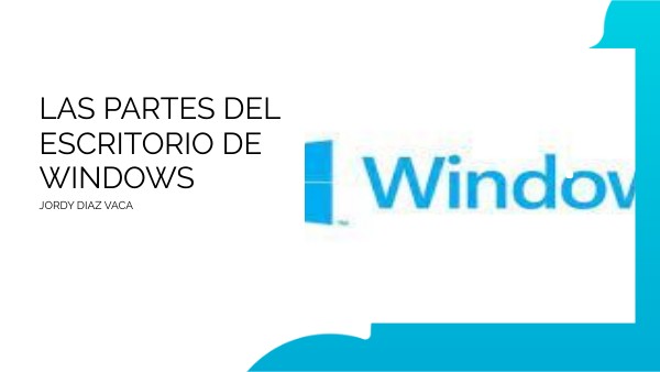Partes del escritorio de windows | Genially
