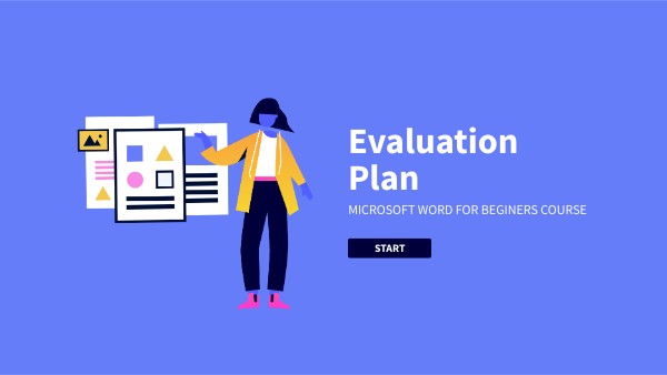 Course Evaluation Plan | Genially