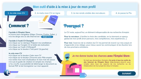 Outil _ Mon profil à jour