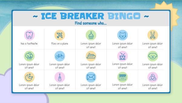 EDU ICEBREAKER BINGO