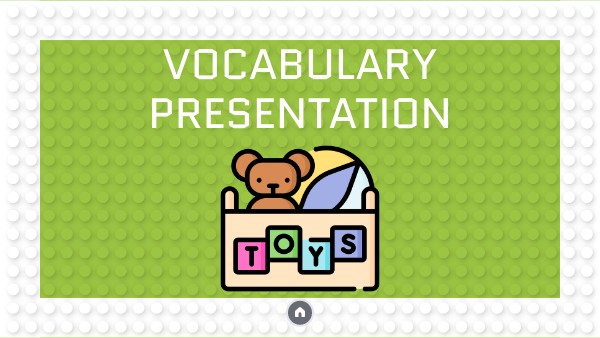 TOYS. Vocabulary presentation and game | Genially