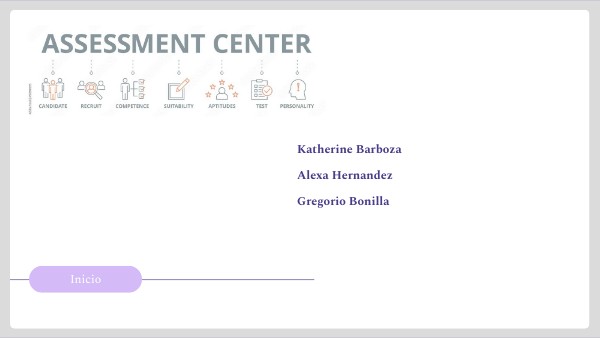Assesment Center | Genially